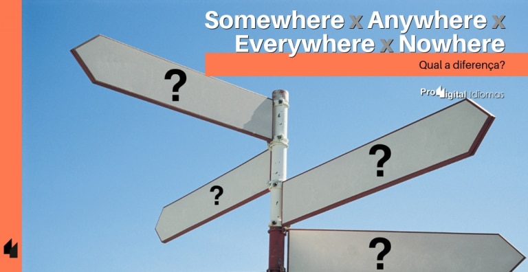 Somewhere, Anywhere, Everywhere e Nowhere - Qual a diferença ...